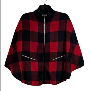 Le Moda | Sweaters | Le Moda Women Full Zip Red Buffalo Plaid Fleece ...